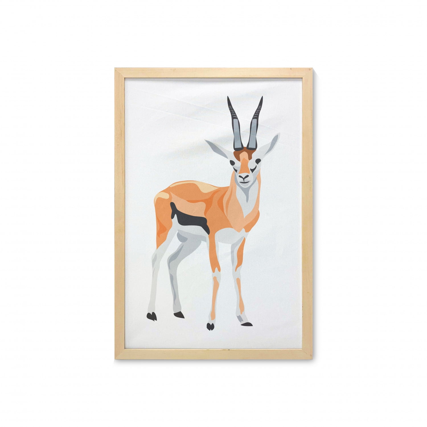 Antelope Wall Art with Frame, Wild Animal Graphic Thomson's Gazelle ...