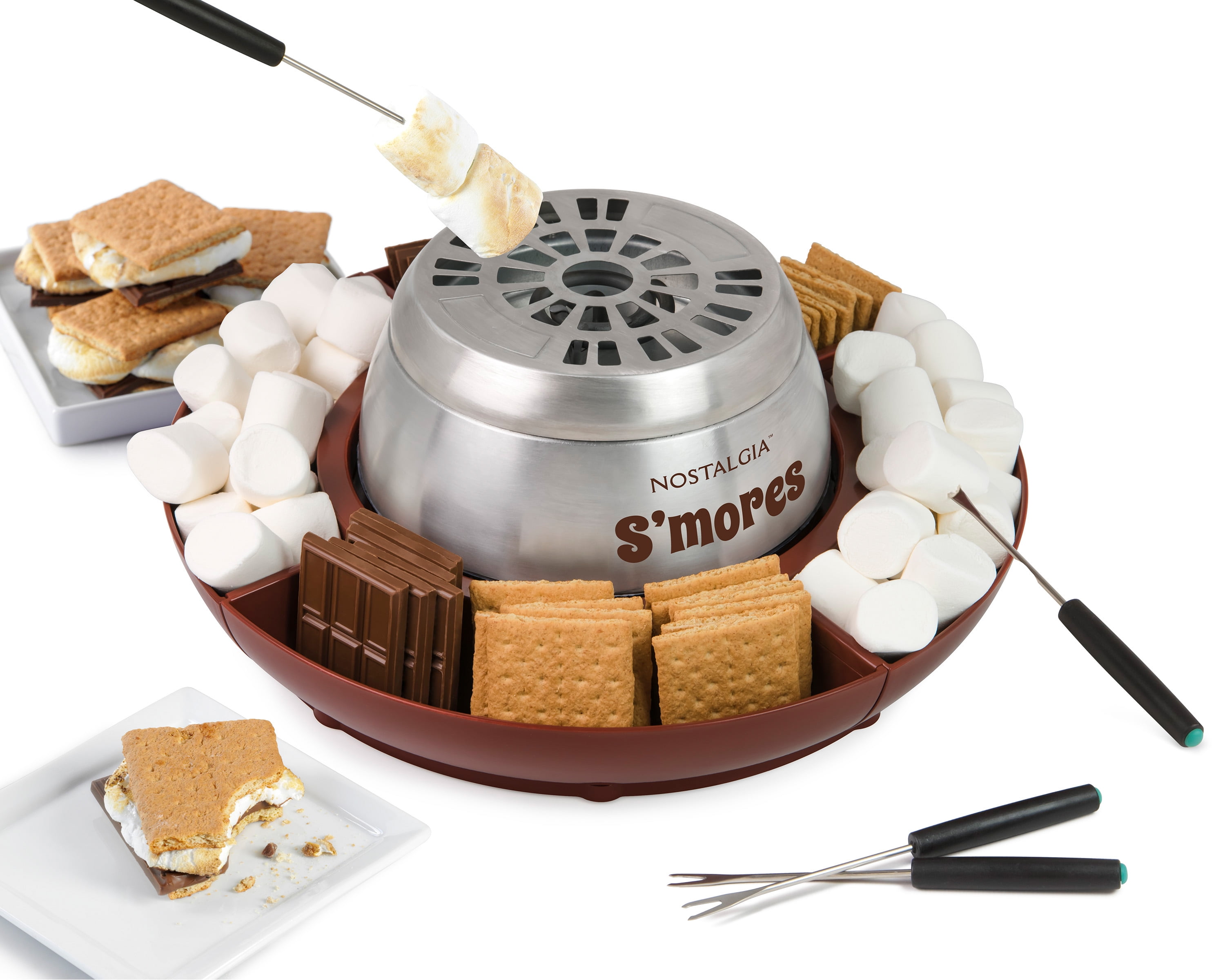 Nostalgia LSM400 Electric Stainless Steel S'mores Maker - Walmart.com