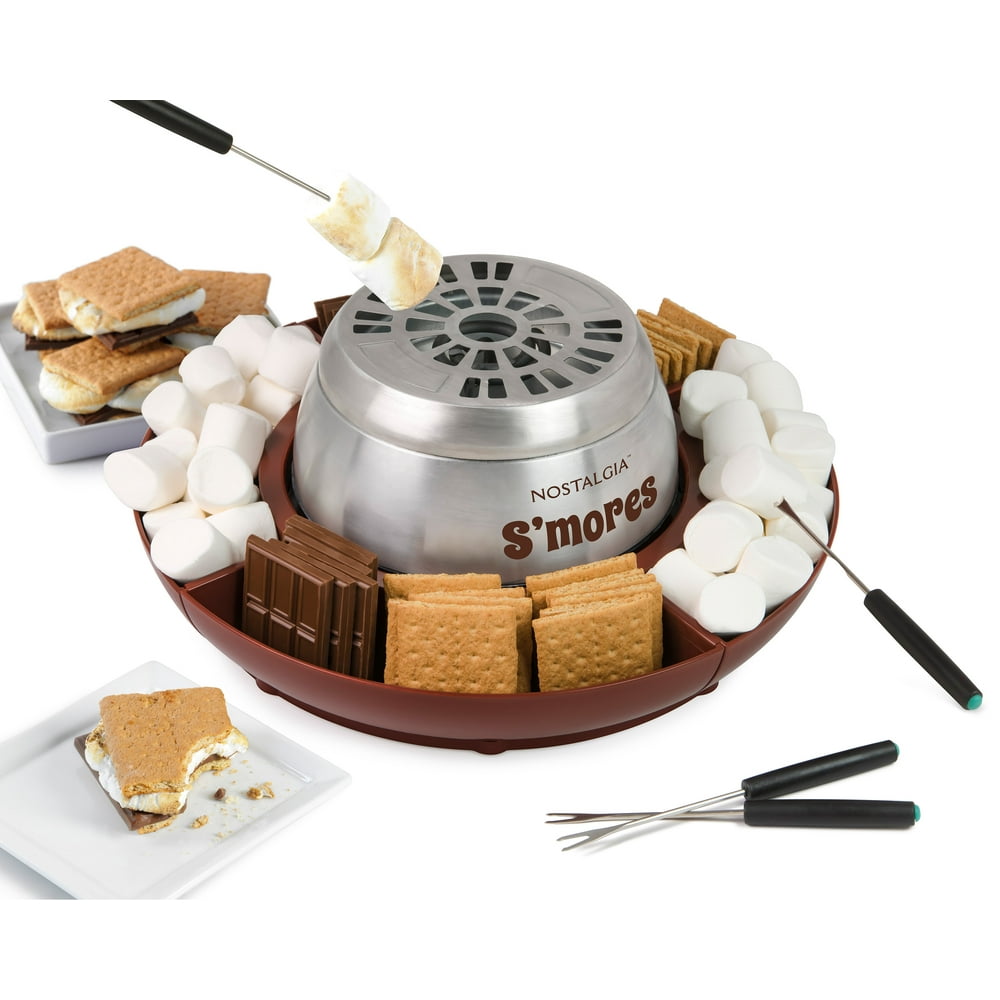 Nostalgia LSM400 Electric Stainless Steel S'mores Maker - Walmart.com ...