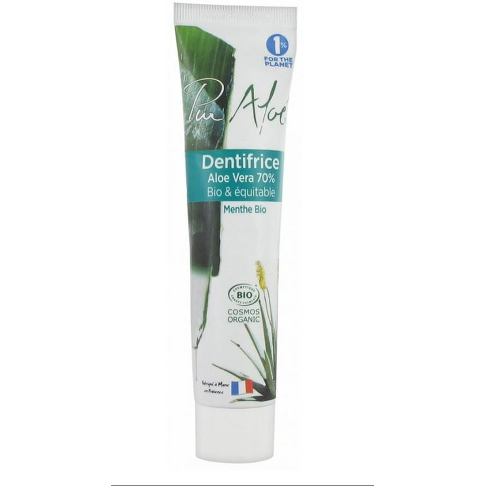 Pur Aloe Organic Toothpaste with Aloe Vera 70% 75ml - Walmart.com ...