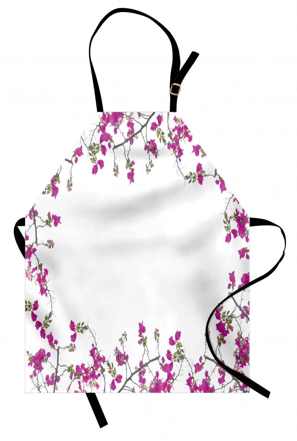 Flower Apron Vintage Frame with Ivy Floral Design with Leaves Buds and ...