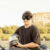 Grey glass motorcycle goggle - Walmart.com