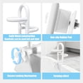Adjustable Bathtub Safety Rail, No-Drill Shower Grab Bar for Elderly ...