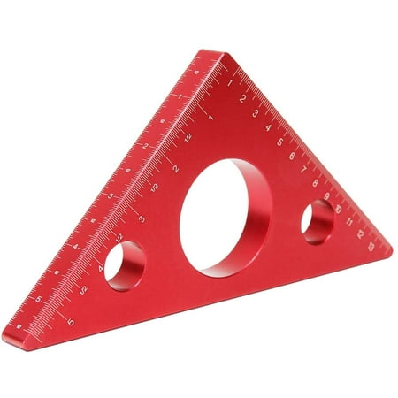 DIY woodworking triangle ruler measuring tool: angle ruler inch metric ...