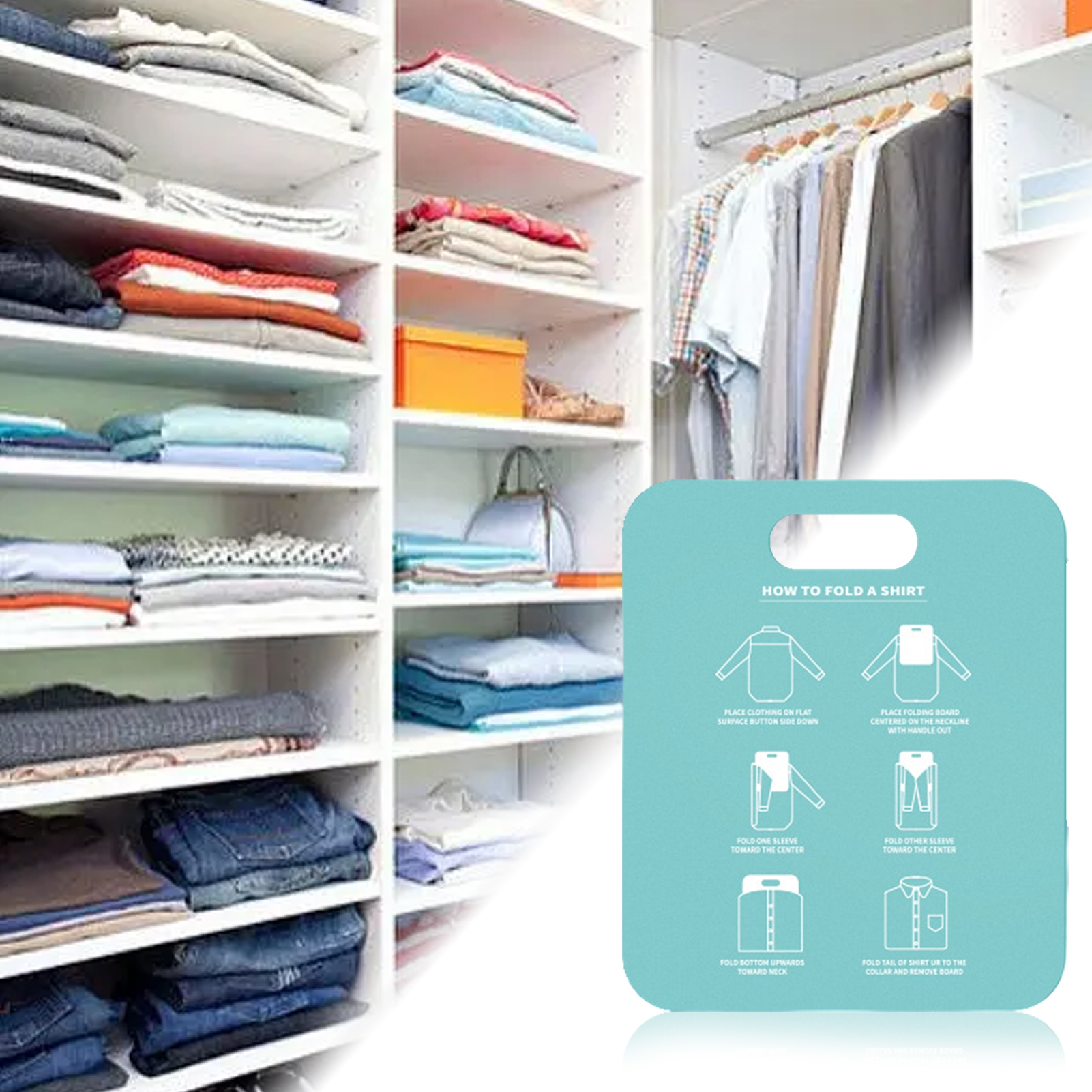 Hadanceo Clothes Folding Tool Space-saving Home Use Laundry Folding ...