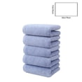 5-Pack Solid Color Cotton Towels - Excellent Absorbent Quick-Dry Face ...