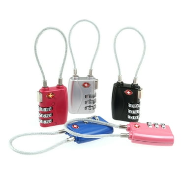 Captain America TSA Approved Travel Luggage Combination Cable Lock ...