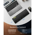 Foldable Keyboard and Mouse, Folding Bluetooth Combo, 2.4G + BT5.0 x 2 ...