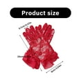 2pcs Sheer Lace Arm Length Gloves Wedding Women Fancy Short Tulle ...
