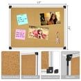 AGCAN Small Bulletin Board 17" x 13" Tack Board for Wall Aluminum ...