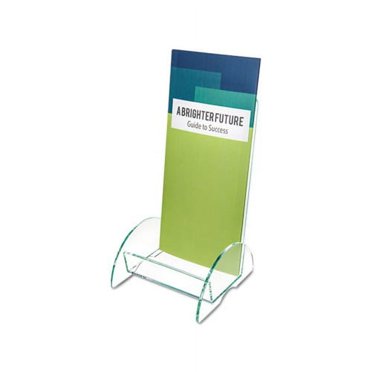 deflecto Stand Tall Literature Holder, 9 1/8w x 3 1/4d x 11 7/8h, Clear ...
