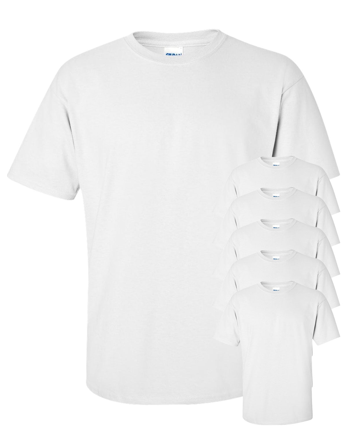 Gildan Mens Ultra Cotton T-Shirt, Pack of 6 - Walmart.com