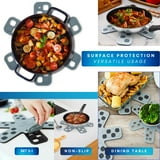 Nomadchef: Dual-Use Silicone Pan Protectors for Stacking & Trivets for ...