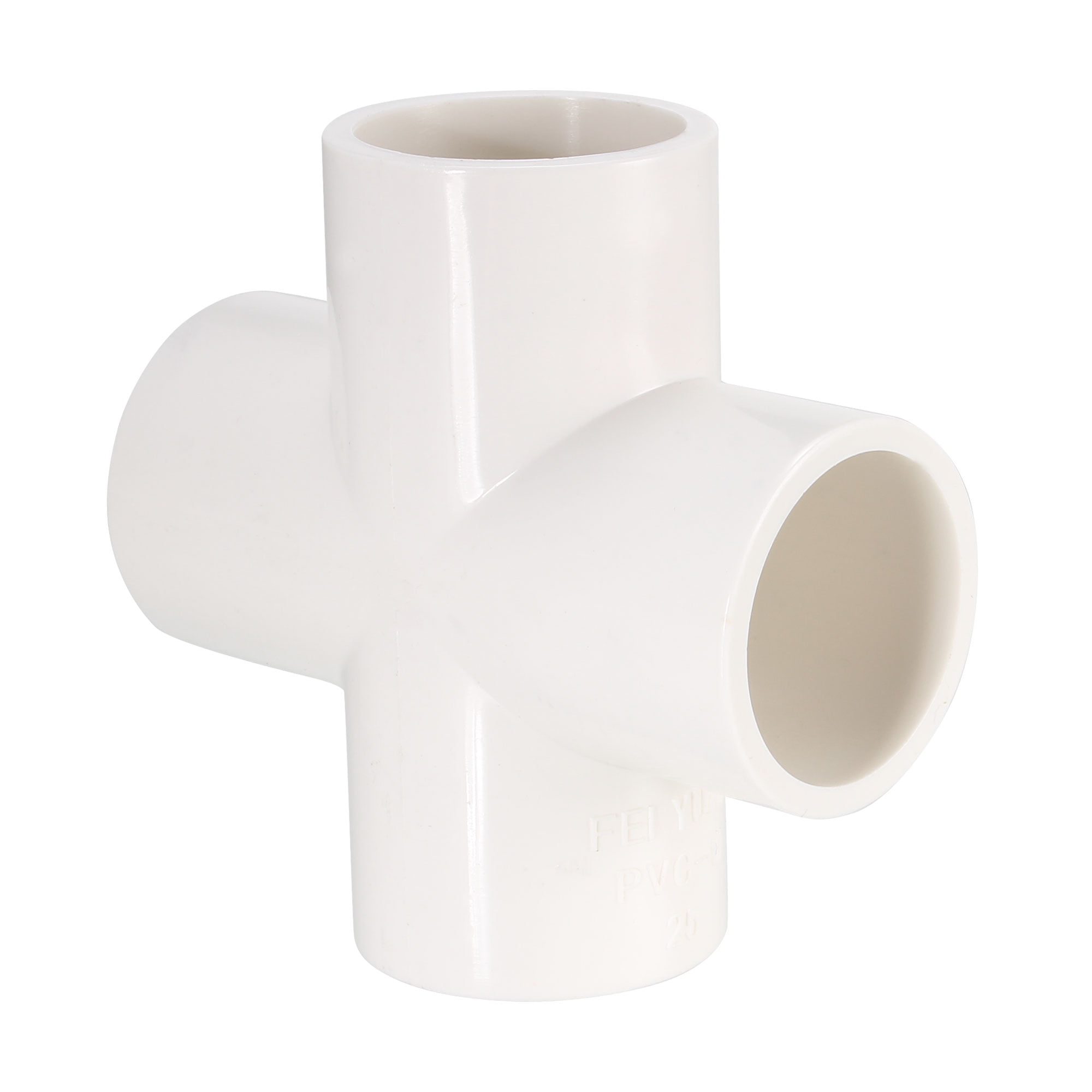 Uxcell PVC Pipe Fitting,4 Way Cross,Schedule 80 3/4-inch Socket Tee ...