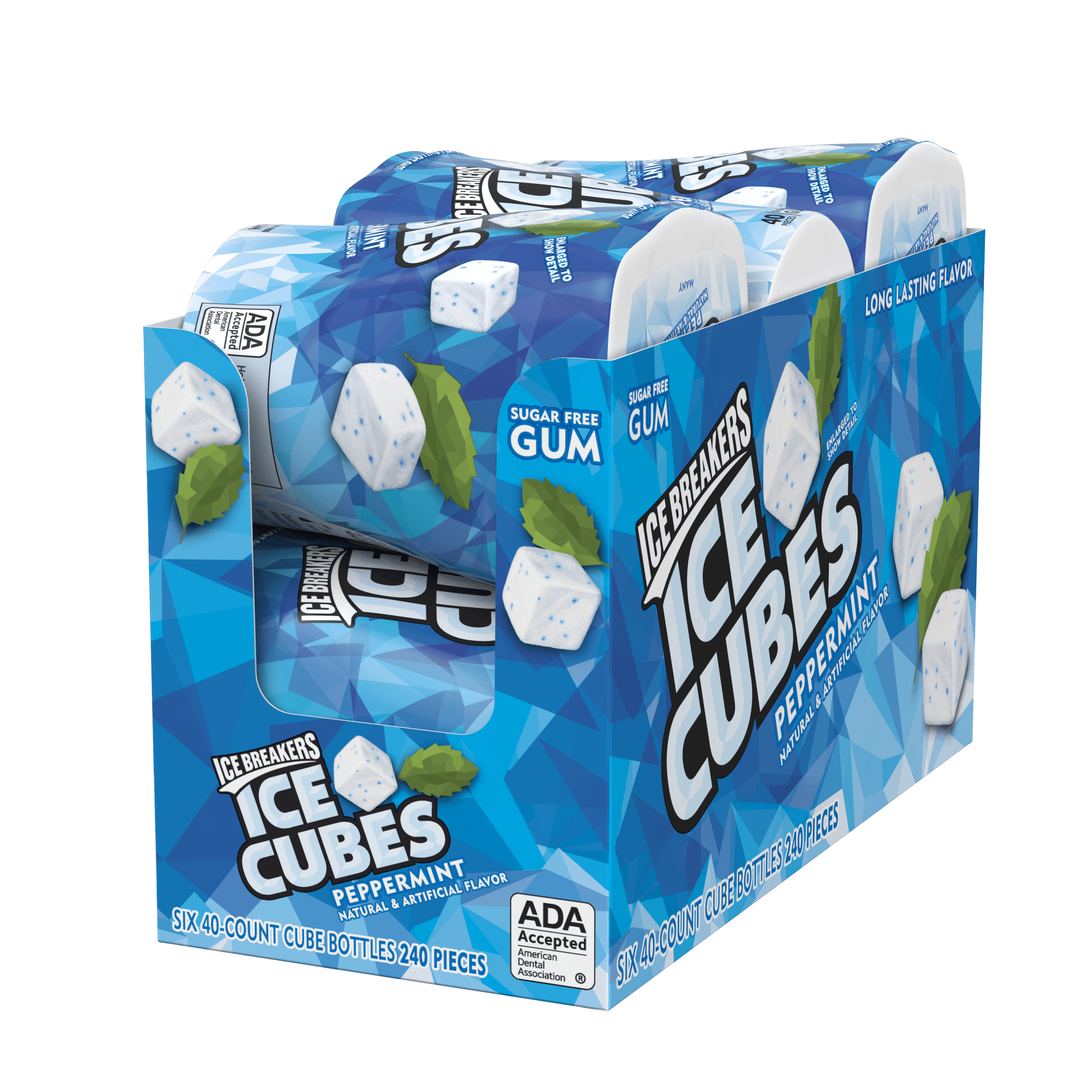 Ice Breakers Ice Cubes Peppermint Gum 3 24 Oz 6 Ct