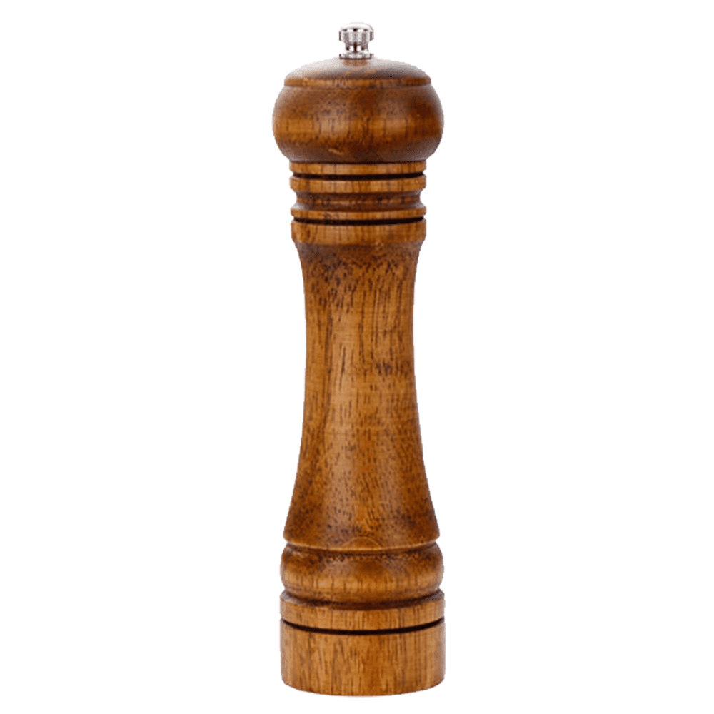 Classic Wooden Pepper Grinder - Herb & Spice Grinder, Comfortable, Easy ...