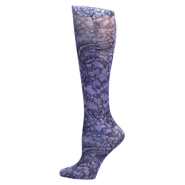 Celeste Stein Therapeutic Compression Socks, 15-20 mmHg, Midnite Lace ...