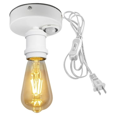 Kiven Motion Sensor Ceiling Light, Motion Activated Plug-in Ceiling ...