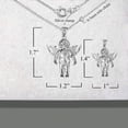 925 Sterling Silver Cherub Angel Wings Diamond Cut Pendant (Small/Large ...
