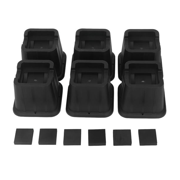 Sofa Risers, Black Long Using 6 Sets Furniture Risers For Heavy Duty ...