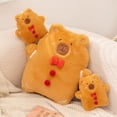 Christmas Plush Doll Cute Capybara Gingerbread Man Doll Pillow Soft ...