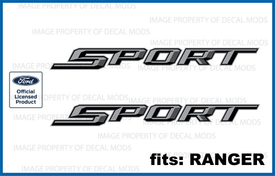 Decal Mods Sport Decals Stickers for Ford Ranger XLT (2019-2020) - F ...