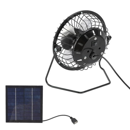 Solar Panel Fan, 5V 2.5W USB And Solar Powered Mini Portable Fan Small ...
