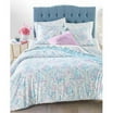 Whim By Martha Stewart Queen Cotton Bedding Set, Reversible 3-Pc. Watercolor Damask-Print Full ...