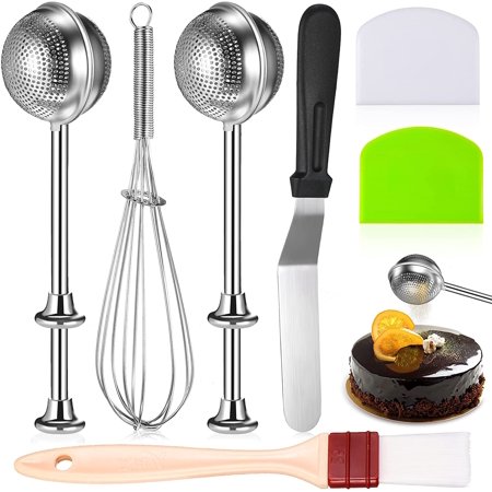 7 Pieces Flour Duster for Baking Set Including Powdered Sugar Shaker ...