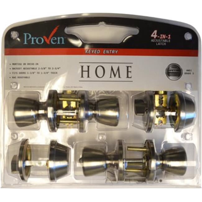 Proven Brands 5762ET-2-530-2 4 Piece Locks Entry Combo Set - Satin ...