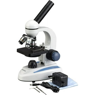 AmScope M220C Monocular Compound Microscope, WF10x and WF25x Eyepieces ...
