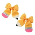 1Pair Soft Fabric Pencil Cheerleader Hair Bows Clip Fashion Barrettes ...