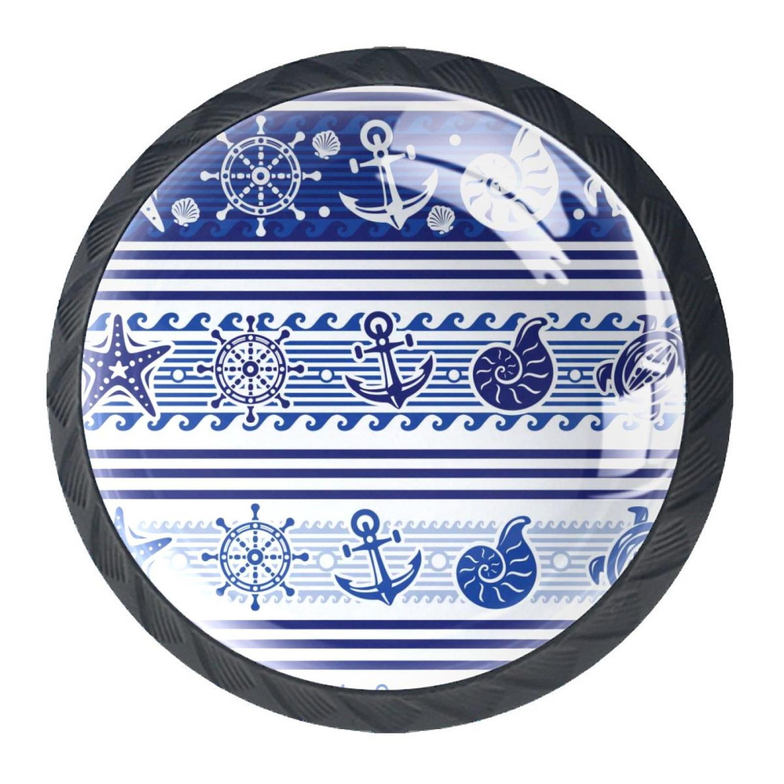 4 Pcs Nautical Texture Knobs for Kitchen Cabinet Cupboard Dresser ...