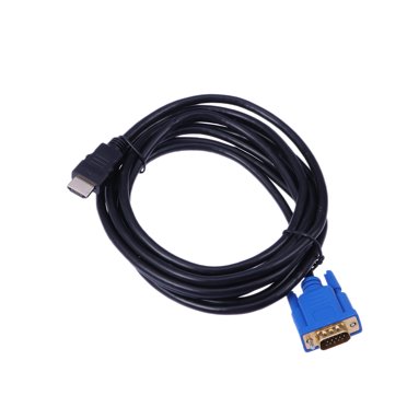 Orcaa Black Blue VGA 15 Pin Male to Male Computer Monitor Cable Wire ...
