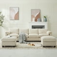 JUSTLET Oversized Modular Sectional Sofa, U Shaped Corduroy Sofa Couch ...