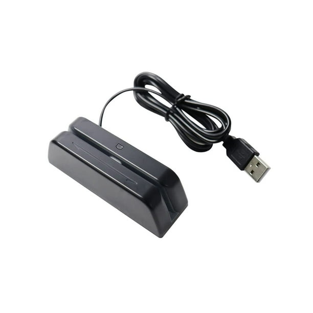 USB Swipe Magnetic Credit Card Reader 3-Track Smart POS Swipe Card ...