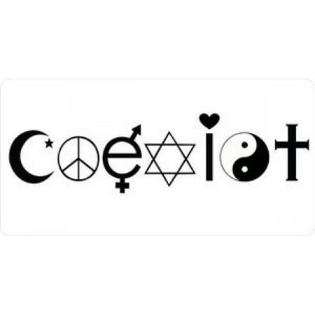Coexist with Symbols Photo License Plate | Walmart Canada