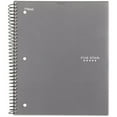 Spiral Notebook 3 Subject Wide Ruled Customizable Gray - Five Star ...