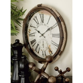 Solid Brass Nautical Porthole Tide and Time Wall Clock - Walmart.com