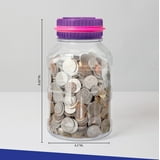 Discovery Kids Digital Plastic Coin-Counting Money Jar with LCD Screen ...