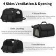 Cat Carrier, 4 Mesh Windows Small Dog Carrier, 4 Storage Pockets Cat ...