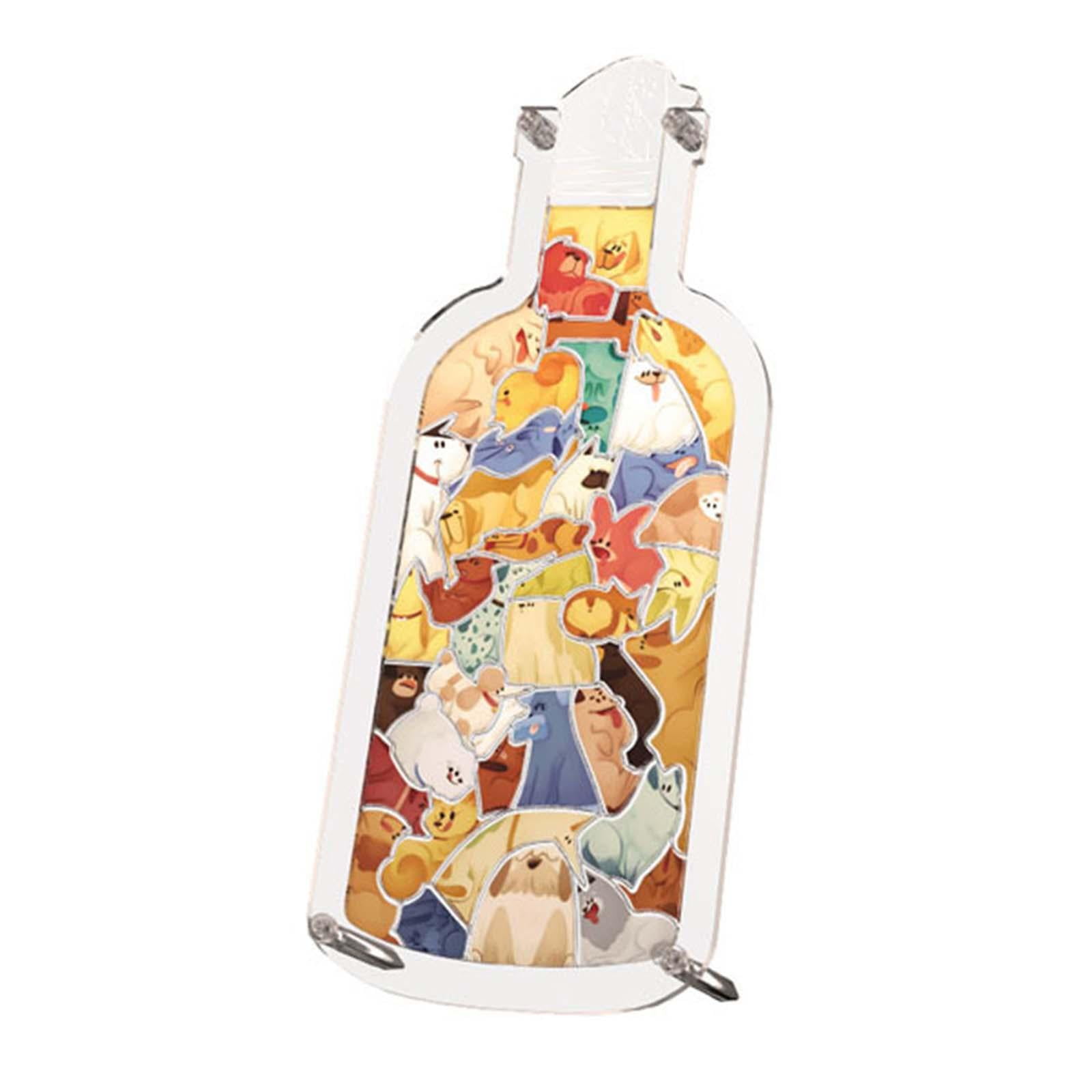 Animal Puzzle Bottle Jigsaw Toy Gift, Colecciones de dibujos animados ...