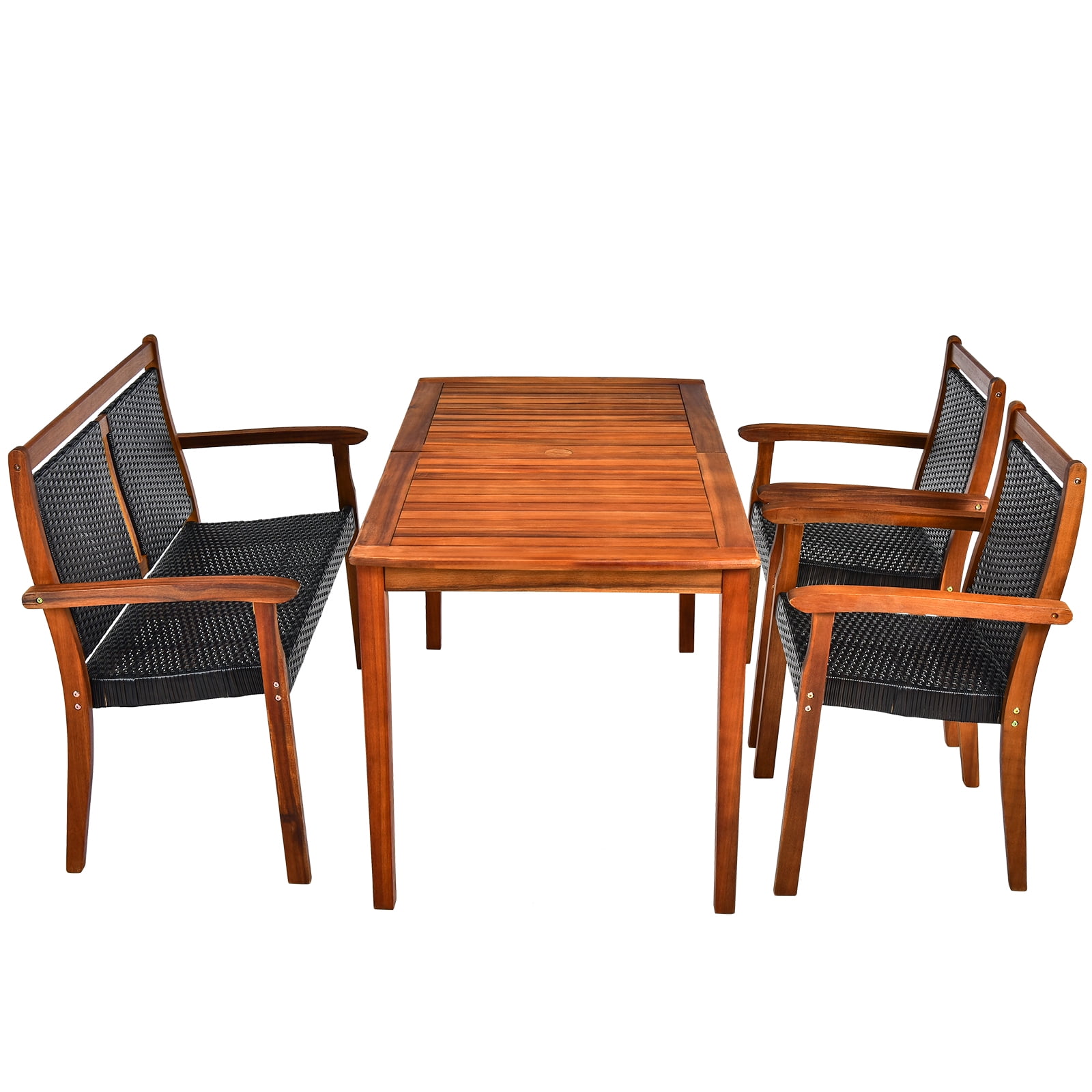 Click here for Patiojoy 4 Pieces Outdoor Dining Furniture Set Pat... prices