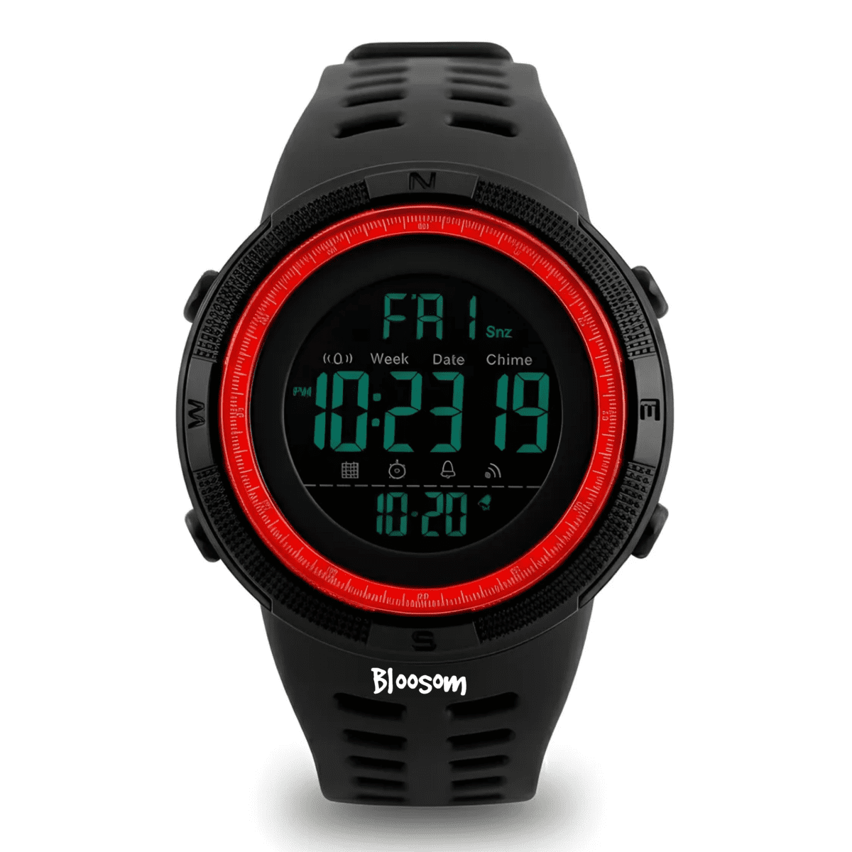 Reloj Bloosom Hombre Deportivo Digital Resistente Al Agua Negro con ...