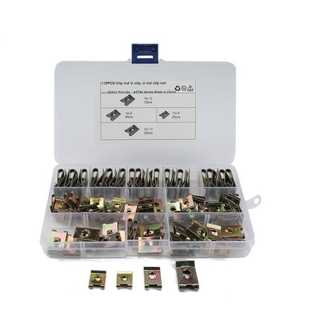 relayinert Car U Shaped Fastening Clip Set Interior Roof Door Panel ...