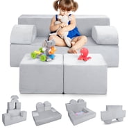 Polar Aurora 6-Piece Folding Convertible Kids Couch Play Set Modular ...