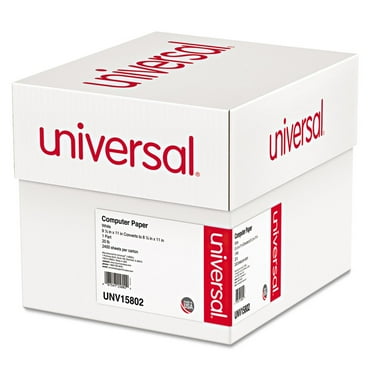 Universal Green Bar Computer Paper, 18lb, 14-7/8 x 8-1/2, Perforated ...