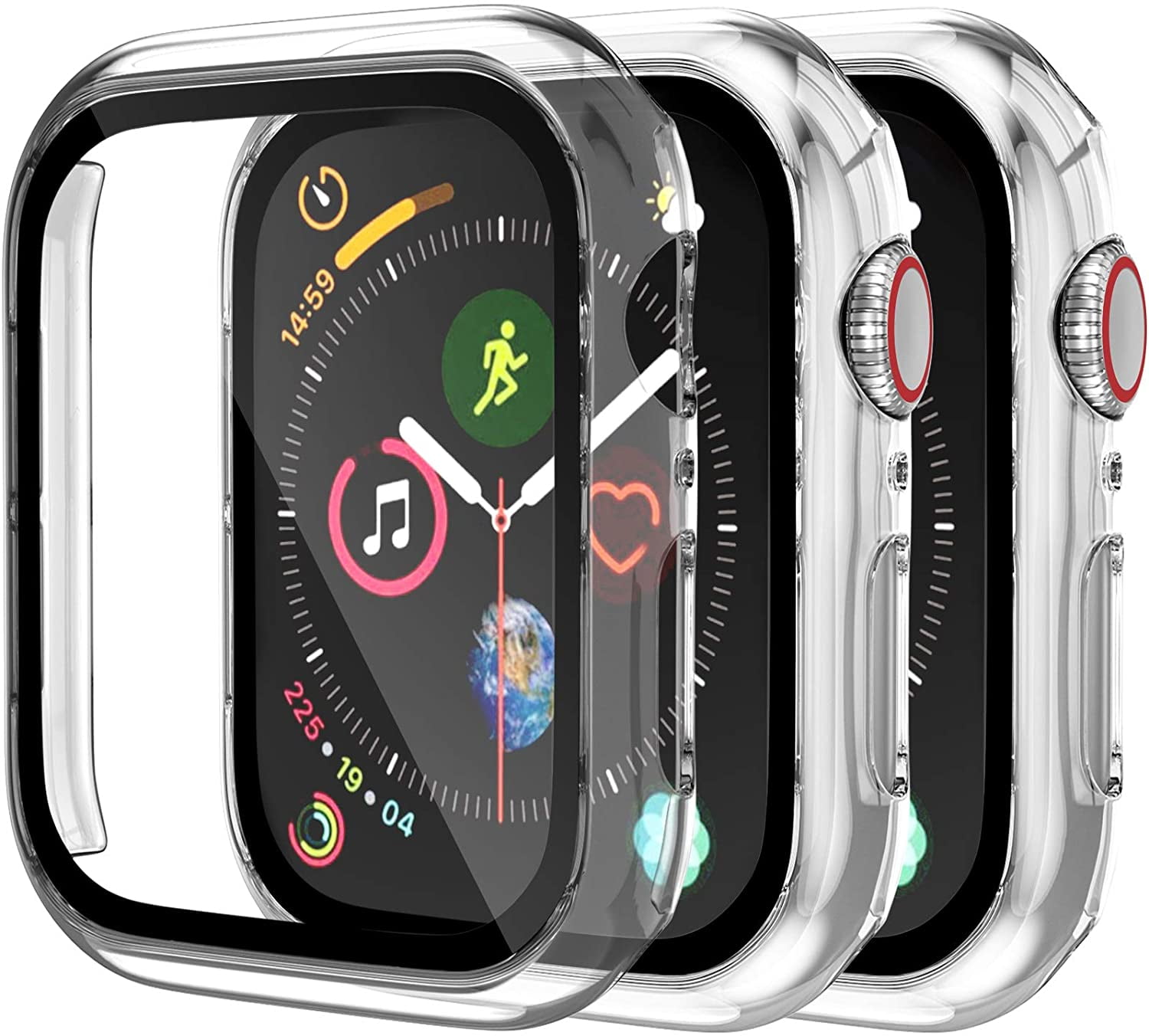 ANTHOUSE Compatible with Apple Watch Case 44mm iWatch SE Series 6 5 4 ...