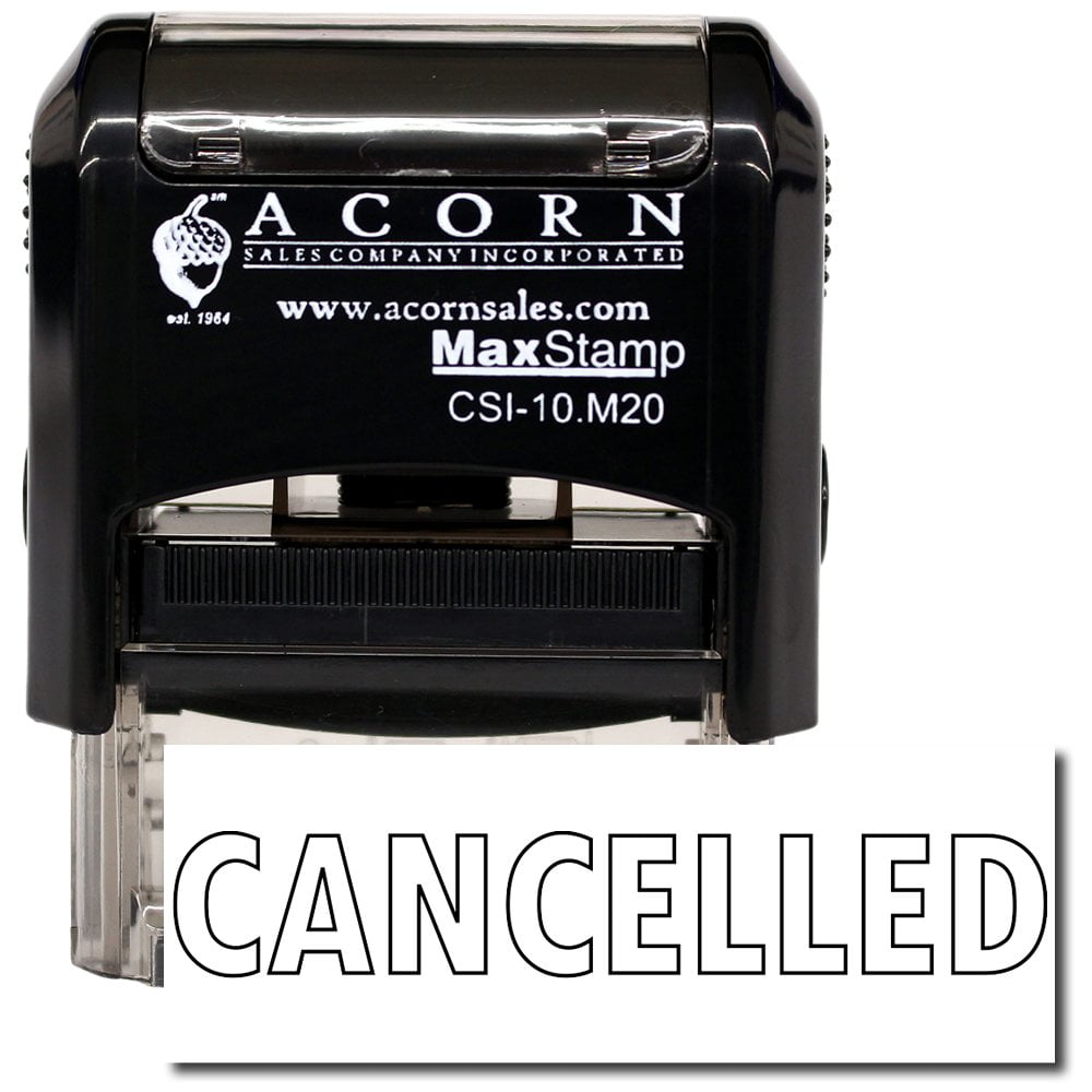 Self-Inking Cancelled Stamp (Outline Text) - Walmart.com
