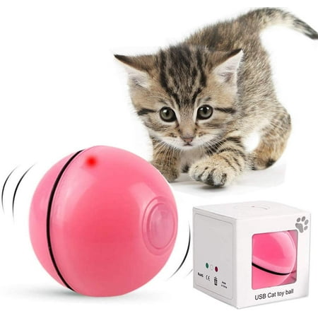 NUNADERNU Interactive Cat Toy, 360 Degree Self-Rotating Ball, USB ...